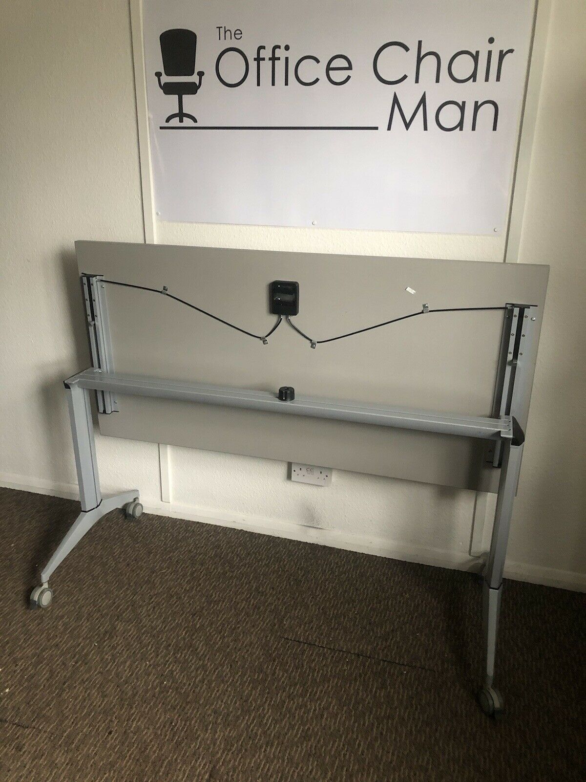 Tilting Folding Conference Table | Lockable Wheels | 1.4m x 0.8m