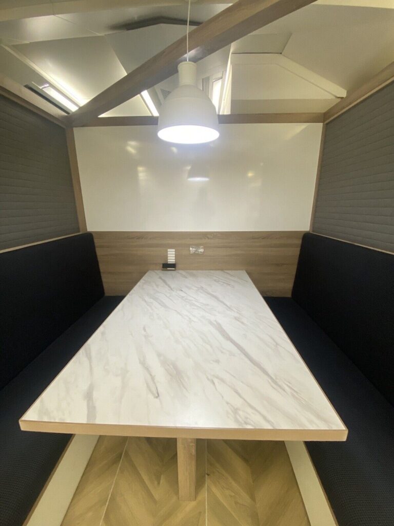 Acoustic collaborative breakout pods open top carriage theme - The ...