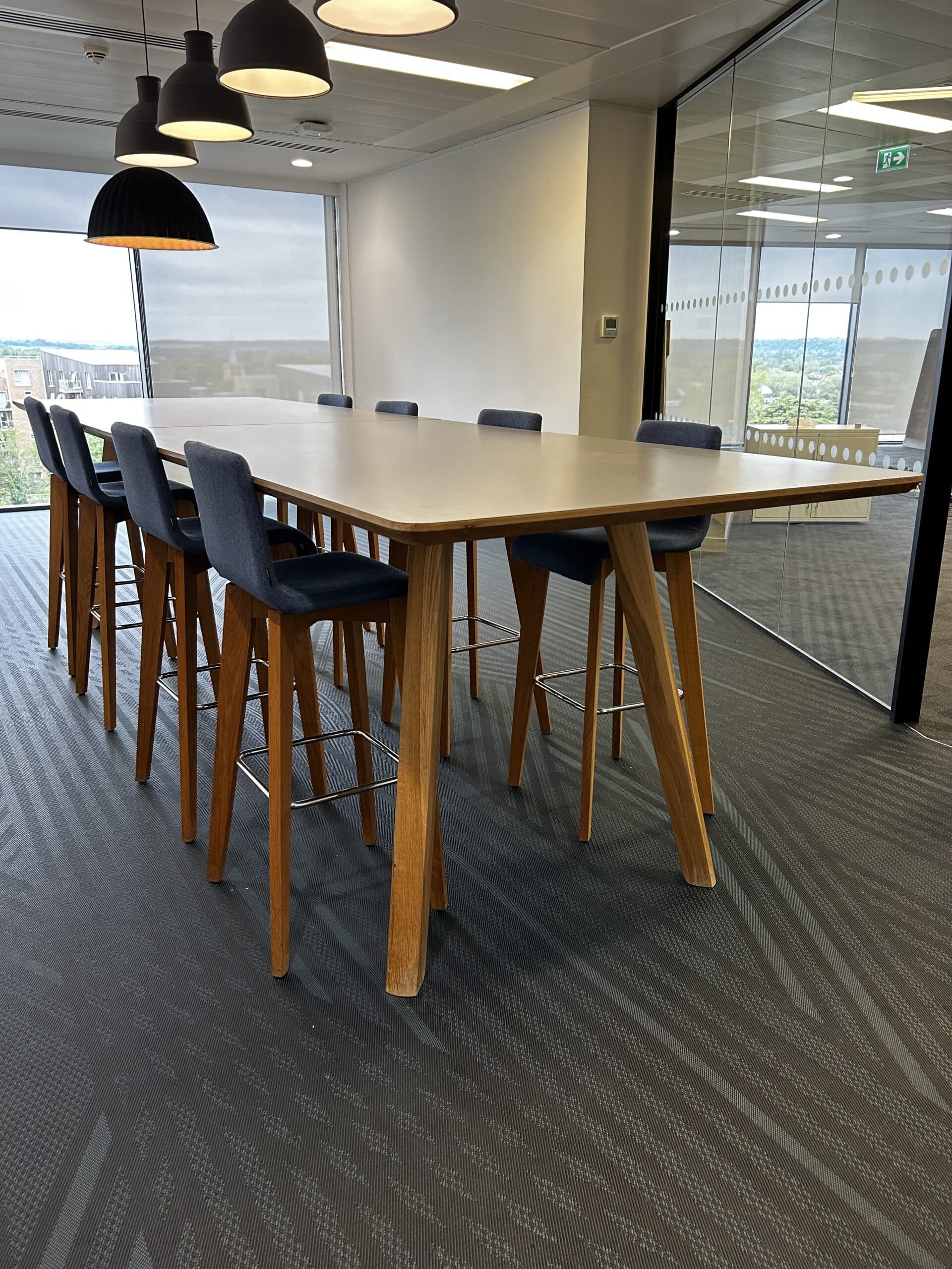 Frovi Jig Social Conference Table White - The Office Chair Man