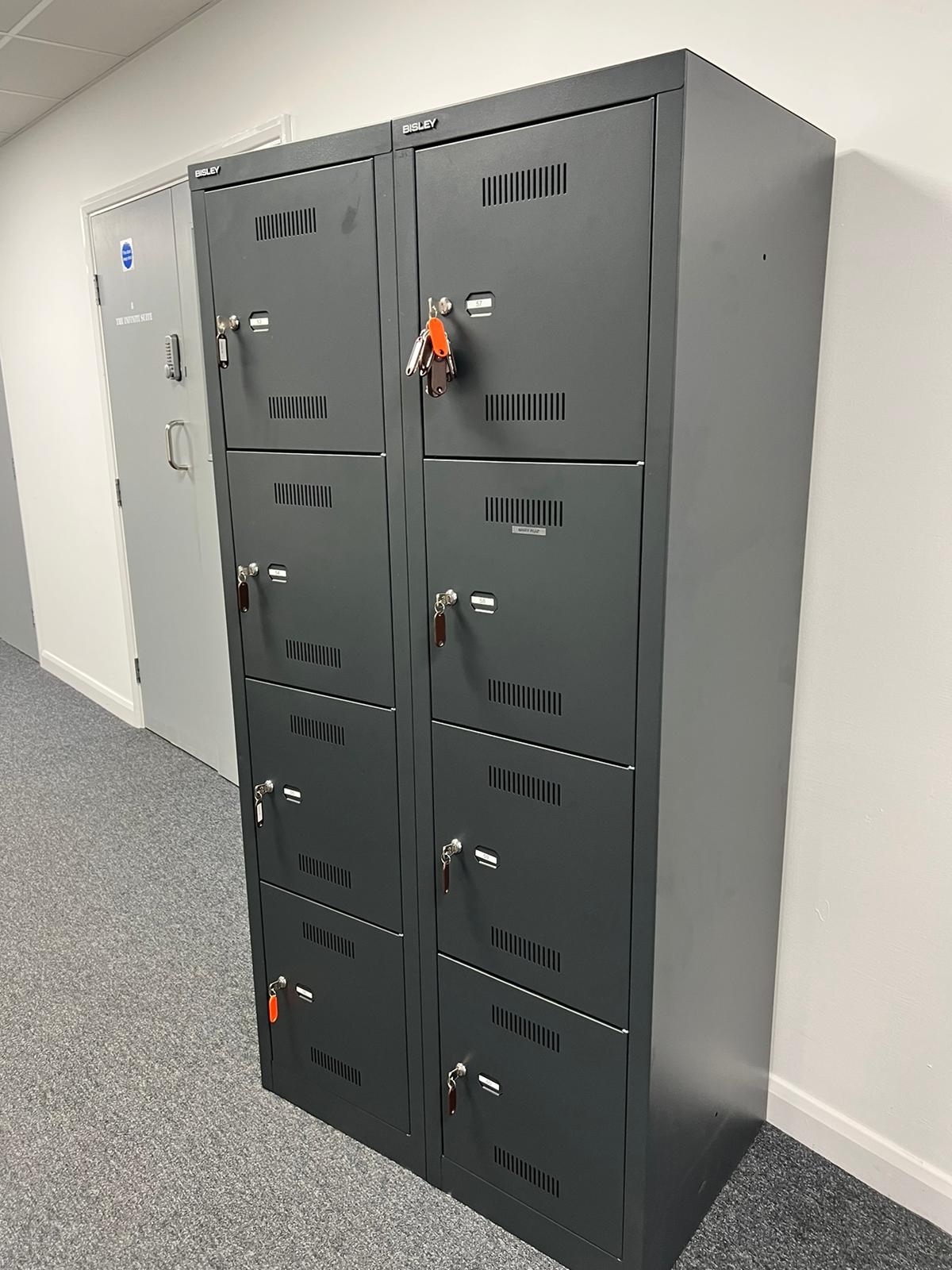 Bisley Monobloc | Personal Lockers | Finished in Anthracite Grey