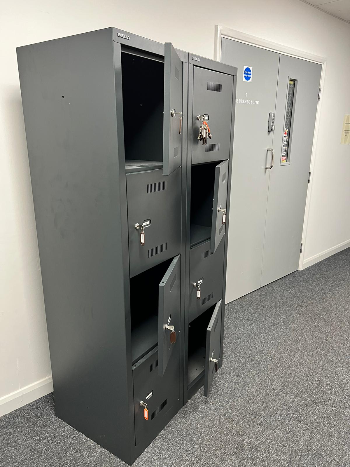 Bisley Monobloc | Personal Lockers | Finished in Anthracite Grey