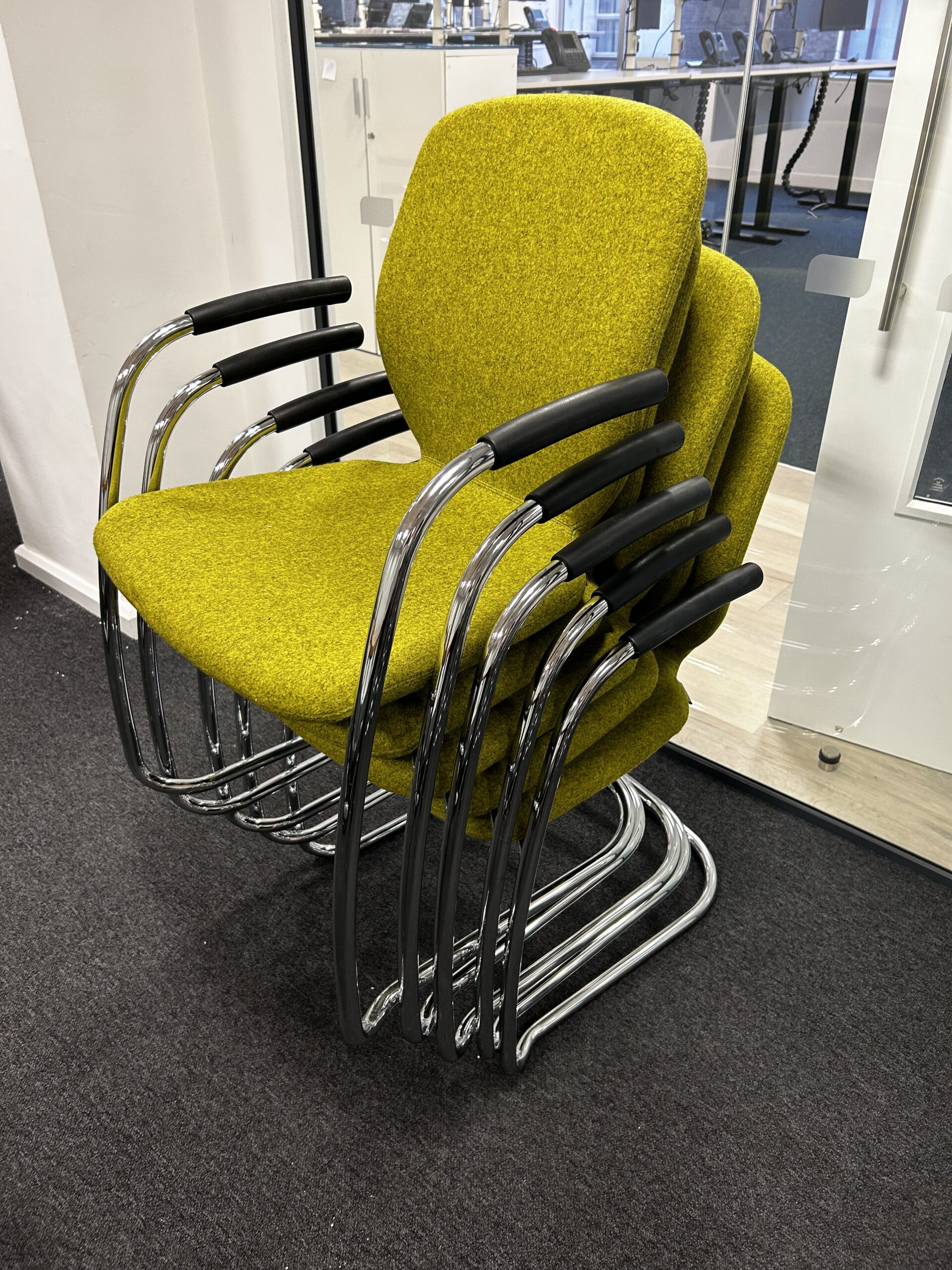 Stacking Conference Chair | Boss Design Lily | Cantilever Frame