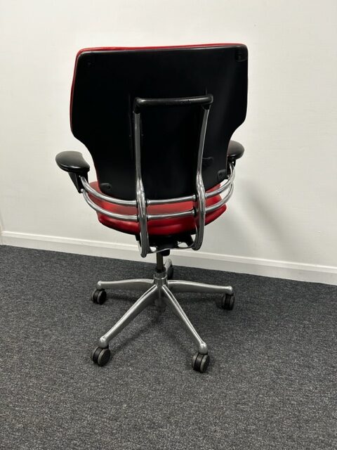 Humanscale Freedom Chair | Red Polished Alloy Frame