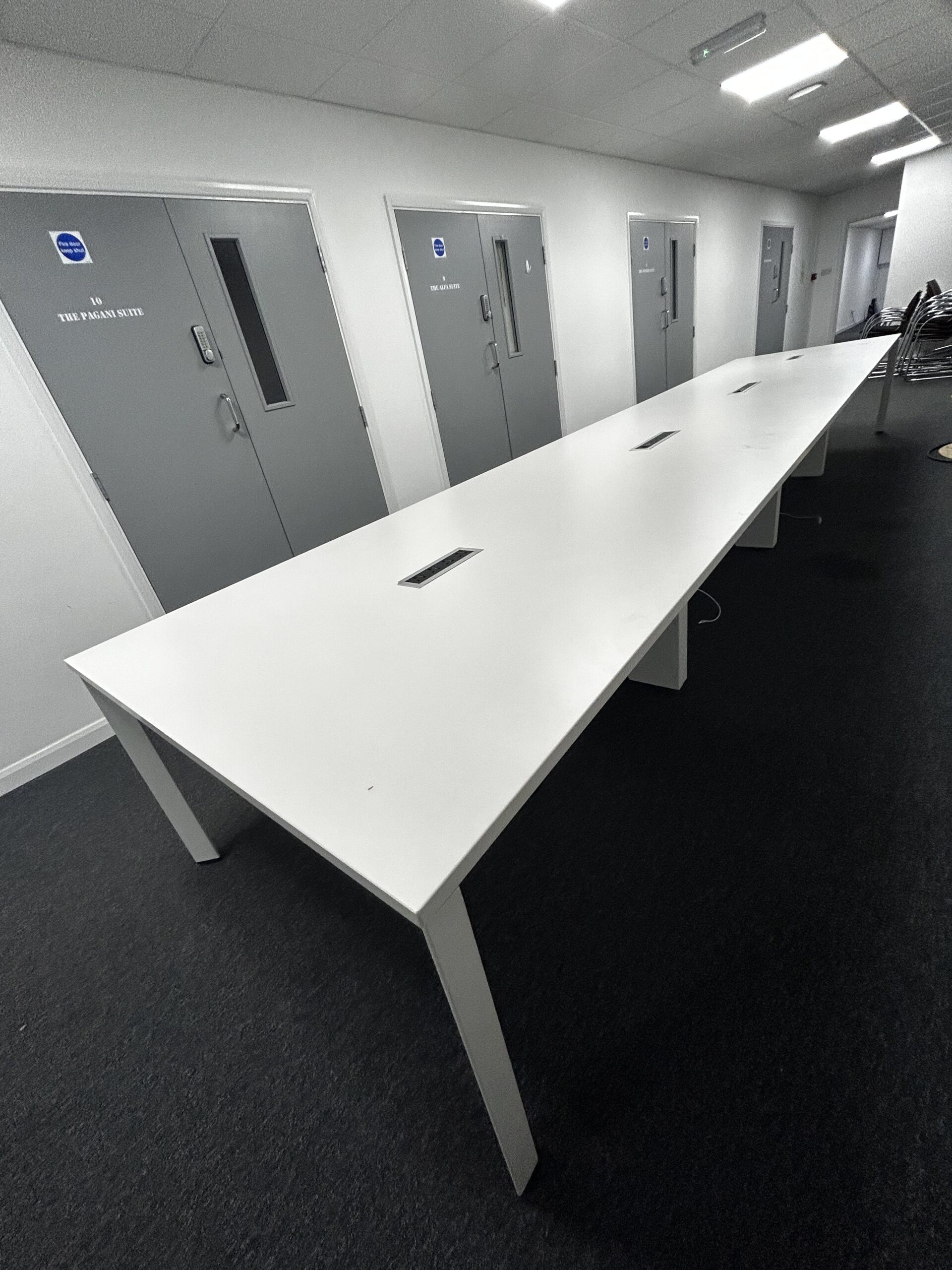 Steelcase Frame ONE bank of 8 Bench Desks