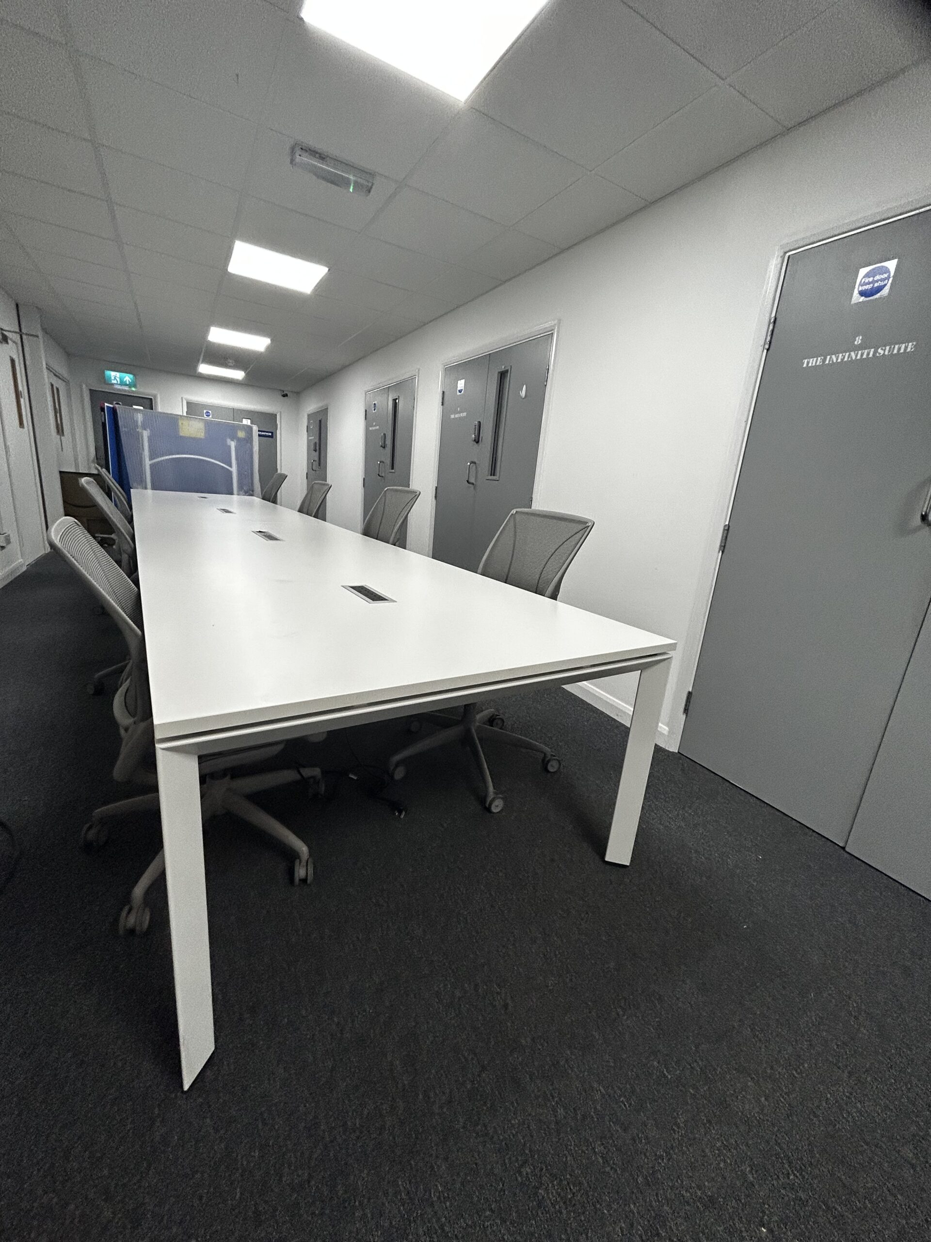 Steelcase Frame ONE bank of 8 Bench Desks